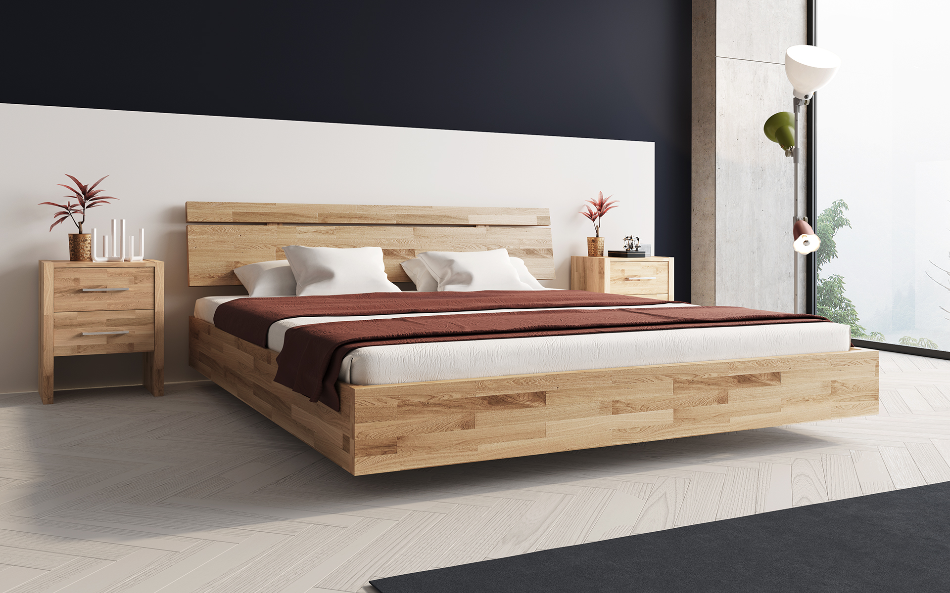 Boxspringbetten aus Holz
